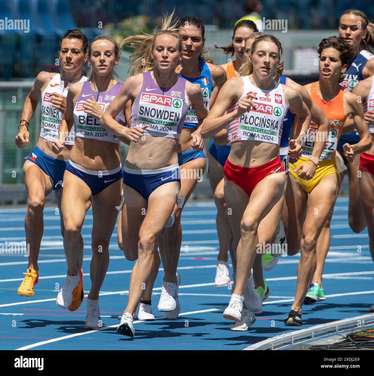 Aleksandra Płocińska of Poland competing in heat two of the womens 1500m at the European ...