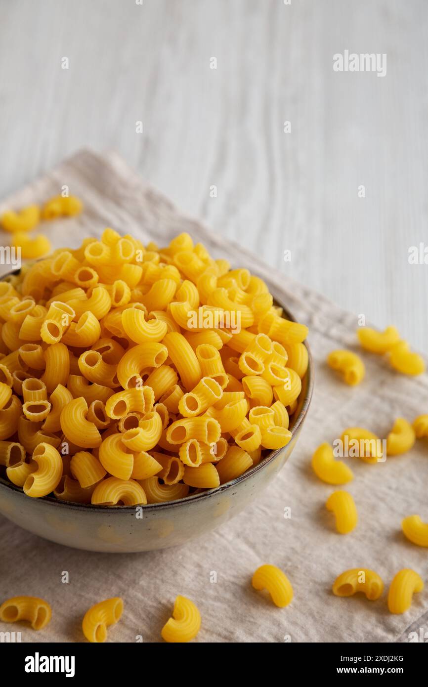 Raw Organic Dry Chifferi Rigati Pasta Ready to Cook Stock Photo - Alamy