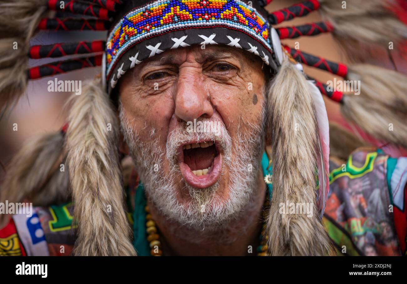 Dortmund, Germany. 22nd Jun 2024. Portuguese Fan Fan march: Turkish ...