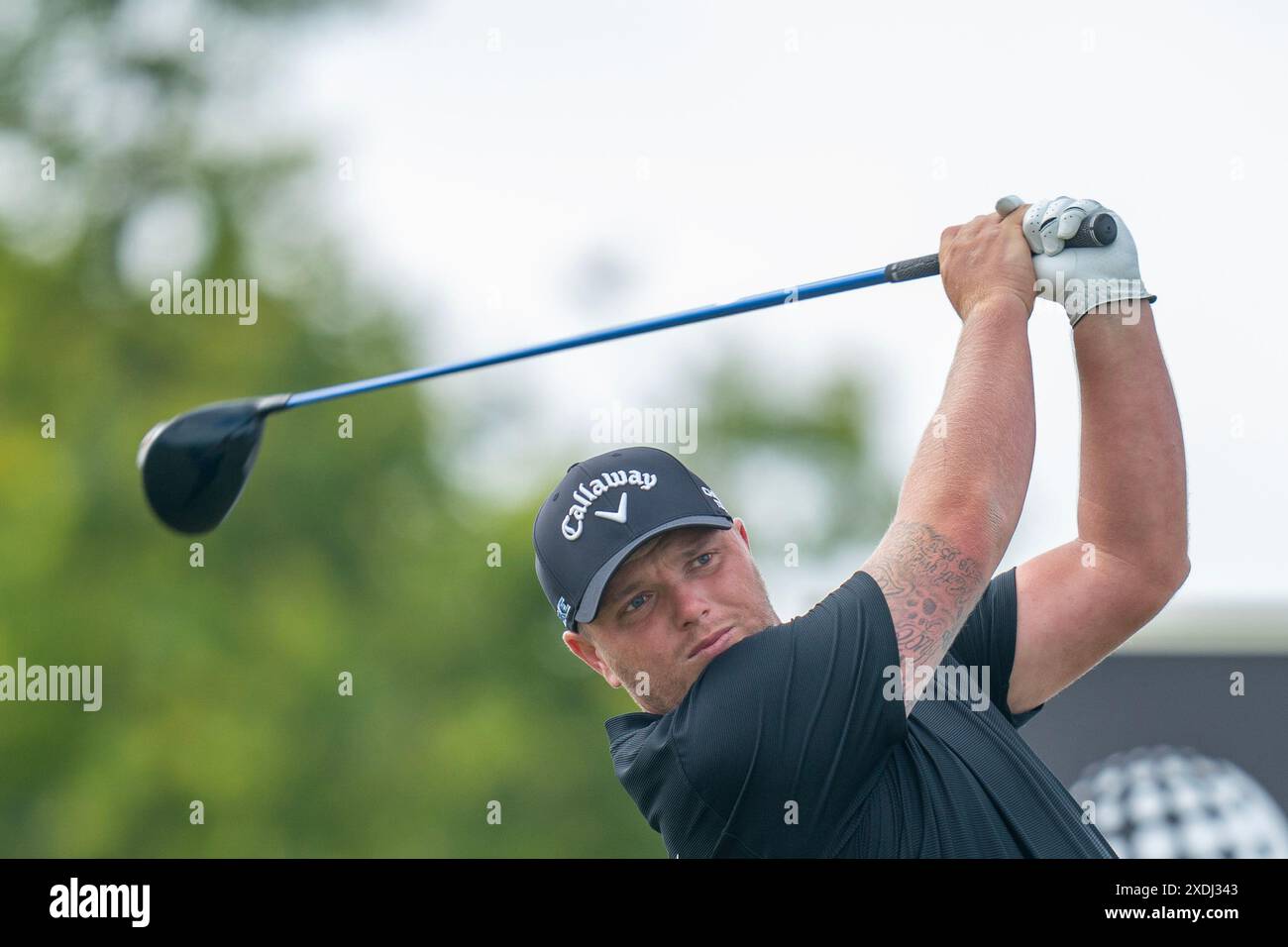 AMSTERDAM, THE NETHERLANDS - JUNE 22: Callum Shinkwin of England during the Day 3, KLM Open 2024 ...