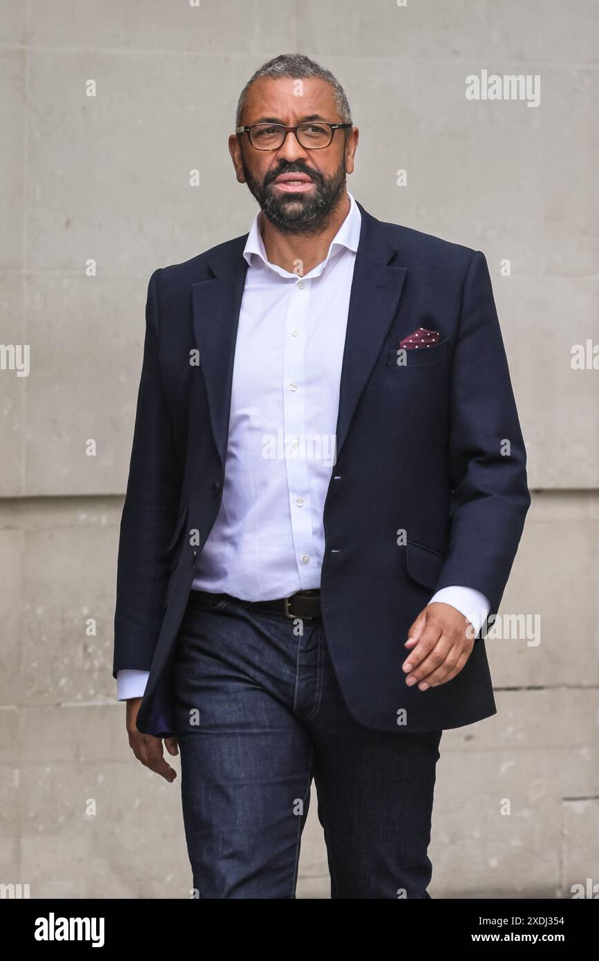 London, UK. 23rd June, 2024. James Cleverly, Home Secretary, British ...