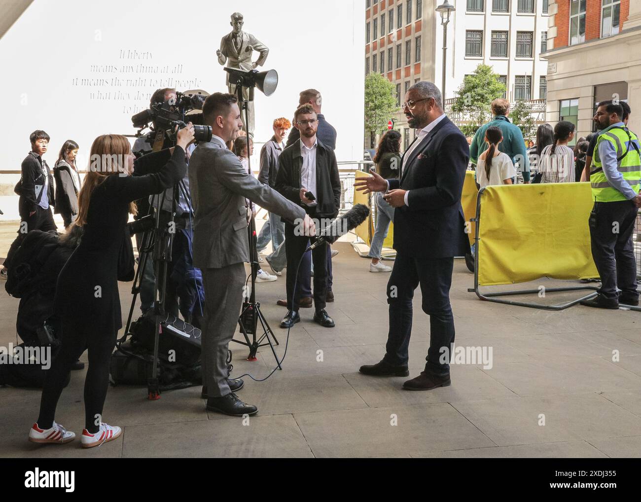 London, UK. 23rd June, 2024. James Cleverly, Home Secretary, British ...