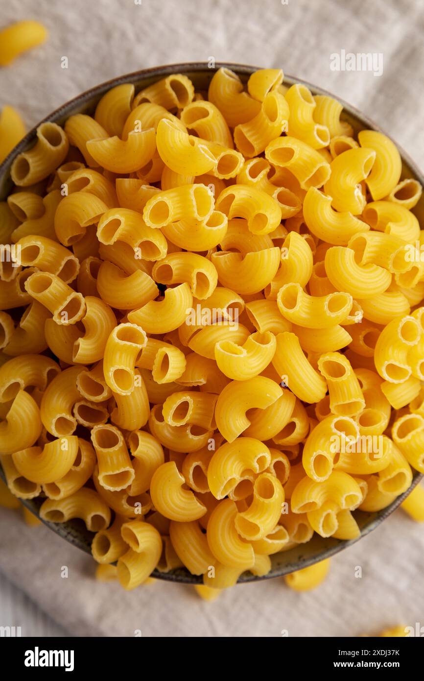 Raw Organic Dry Chifferi Rigati Pasta Ready to Cook Stock Photo - Alamy