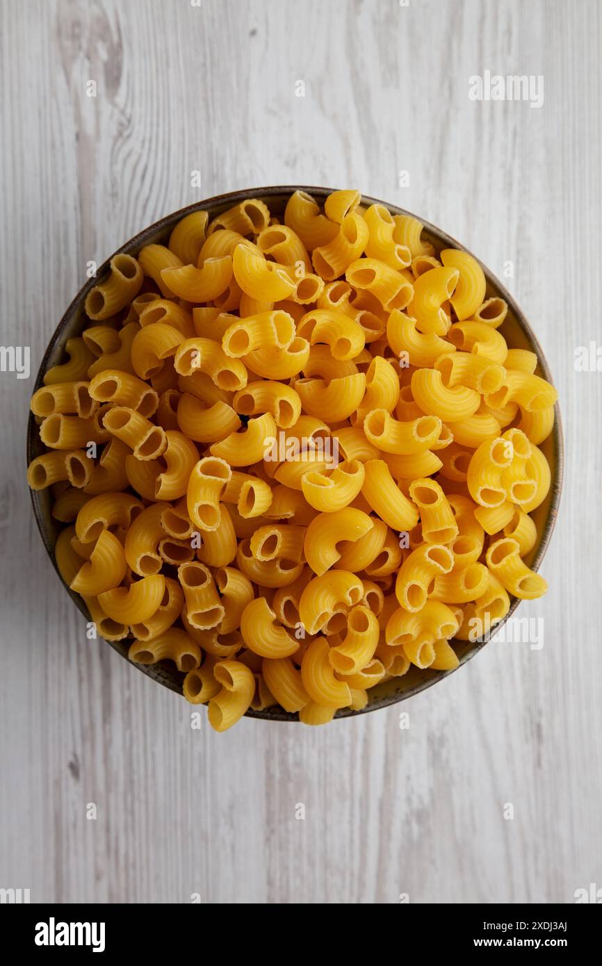 Raw Organic Dry Chifferi Rigati Pasta Ready to Cook Stock Photo - Alamy