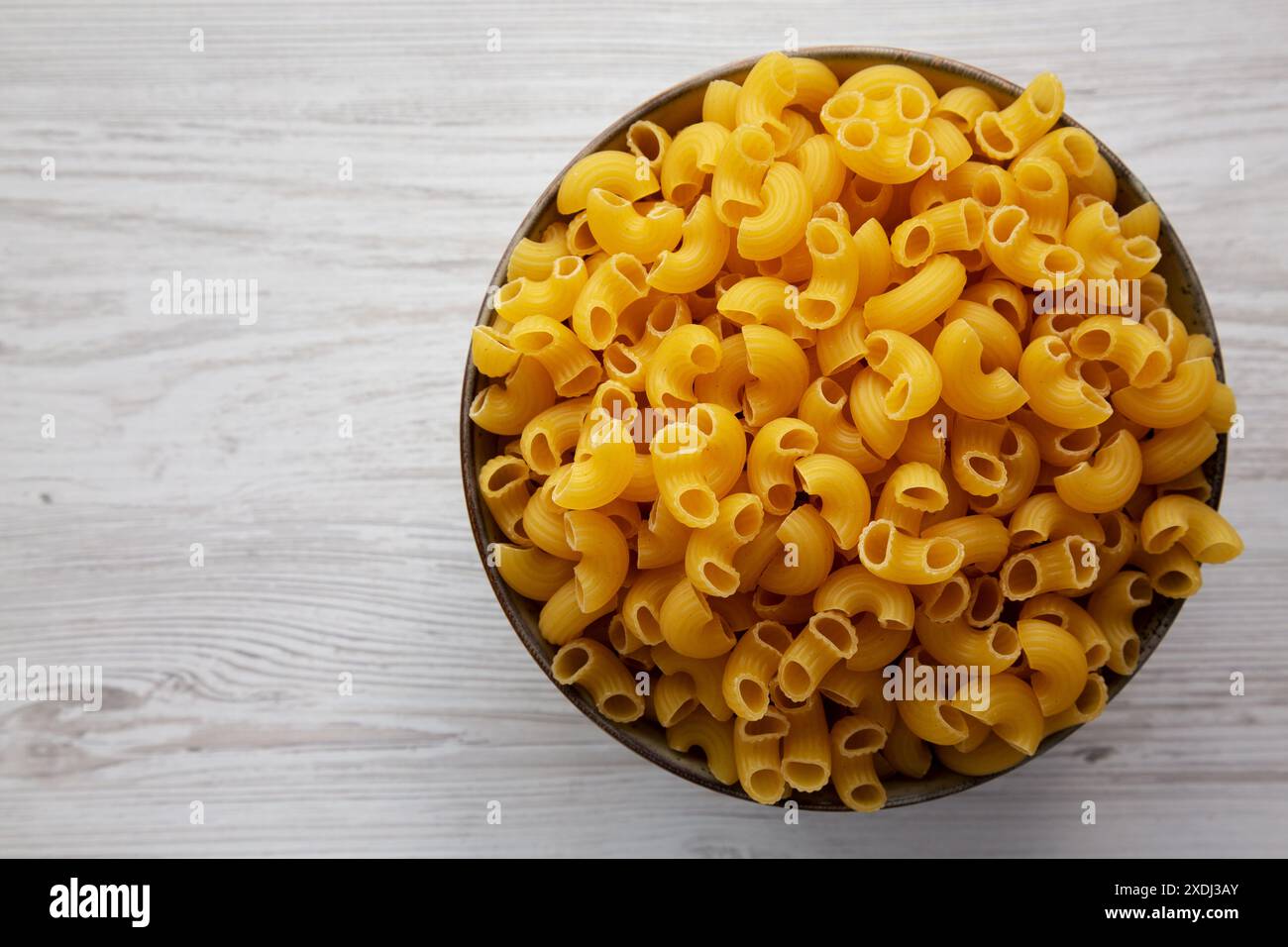 Raw Organic Dry Chifferi Rigati Pasta Ready to Cook Stock Photo - Alamy
