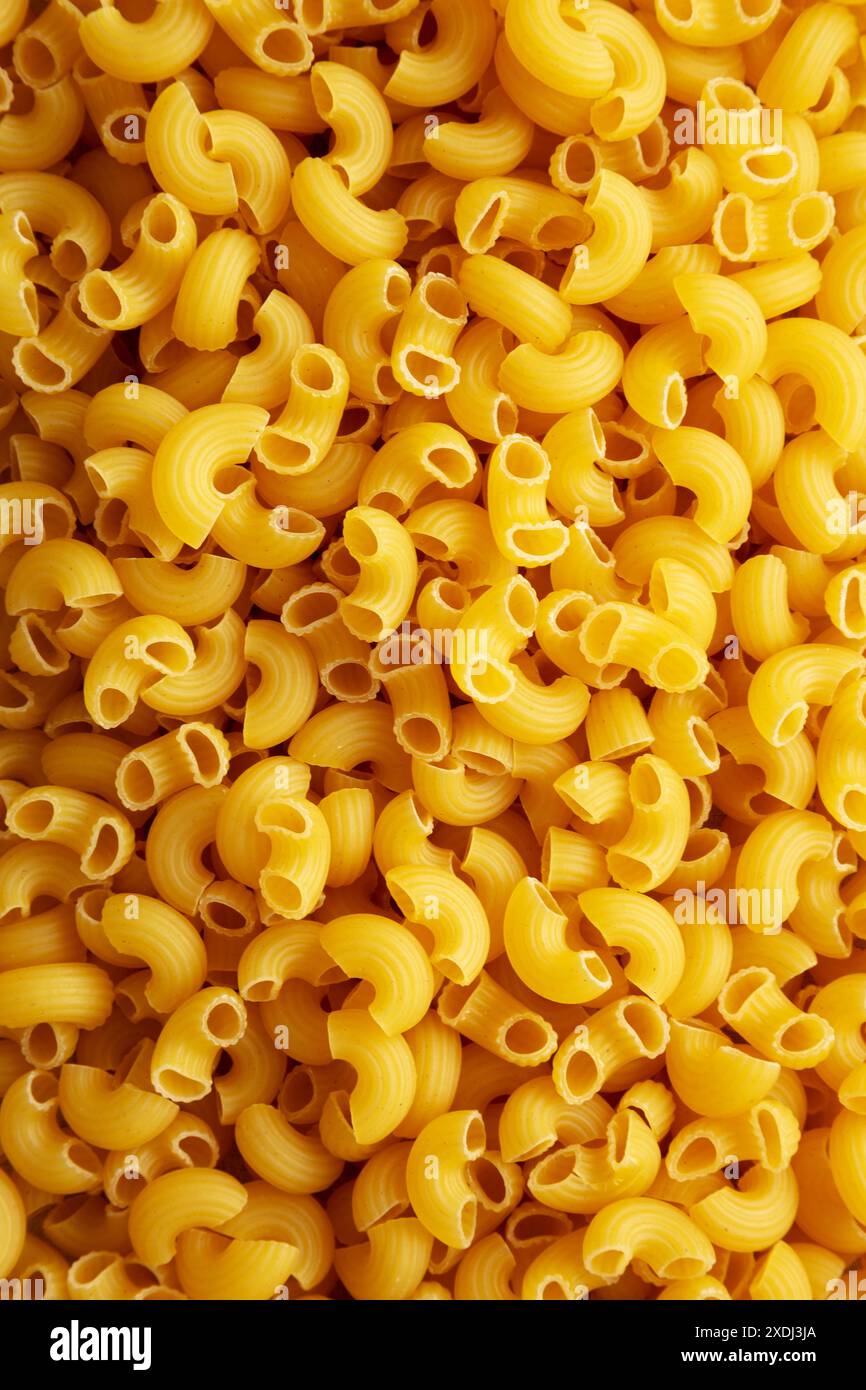 Raw Organic Dry Chifferi Rigati Pasta Ready to Cook Stock Photo - Alamy