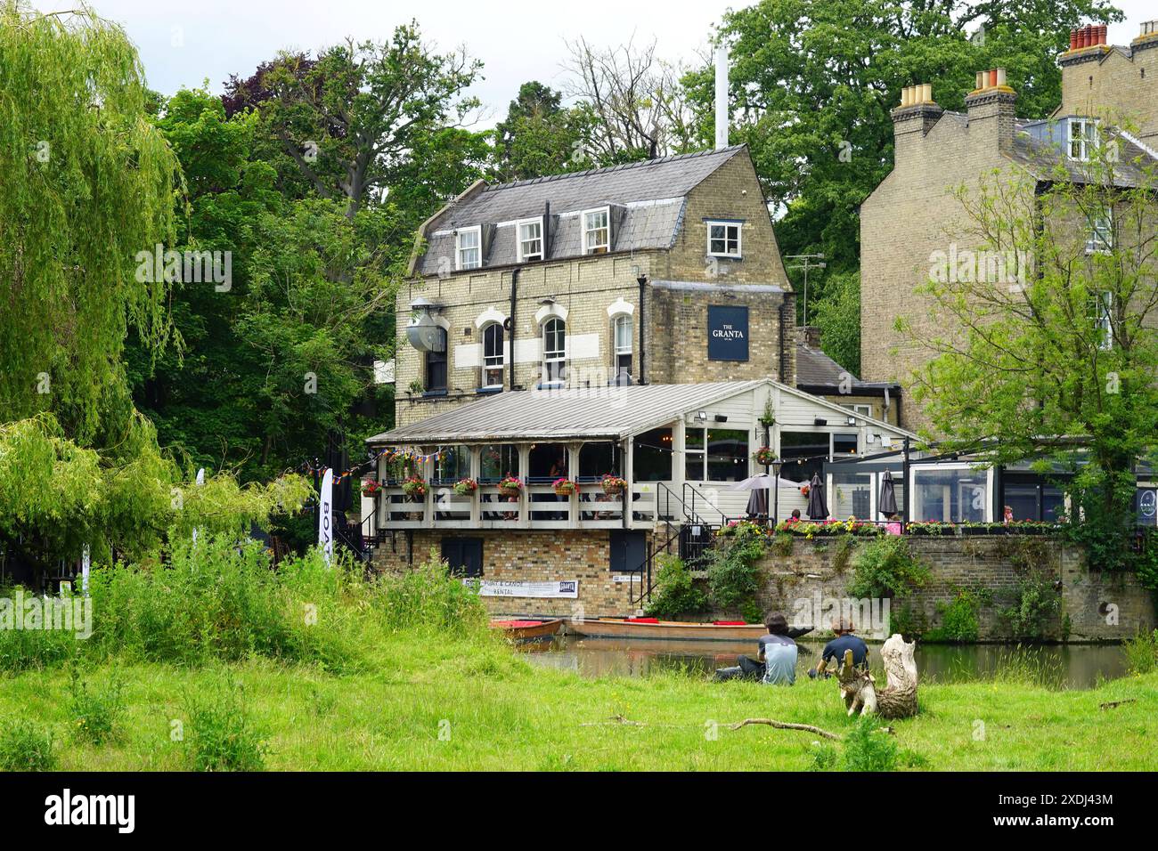 The Granta Pub on the River Cam at Cambridge Stock Photo - Alamy