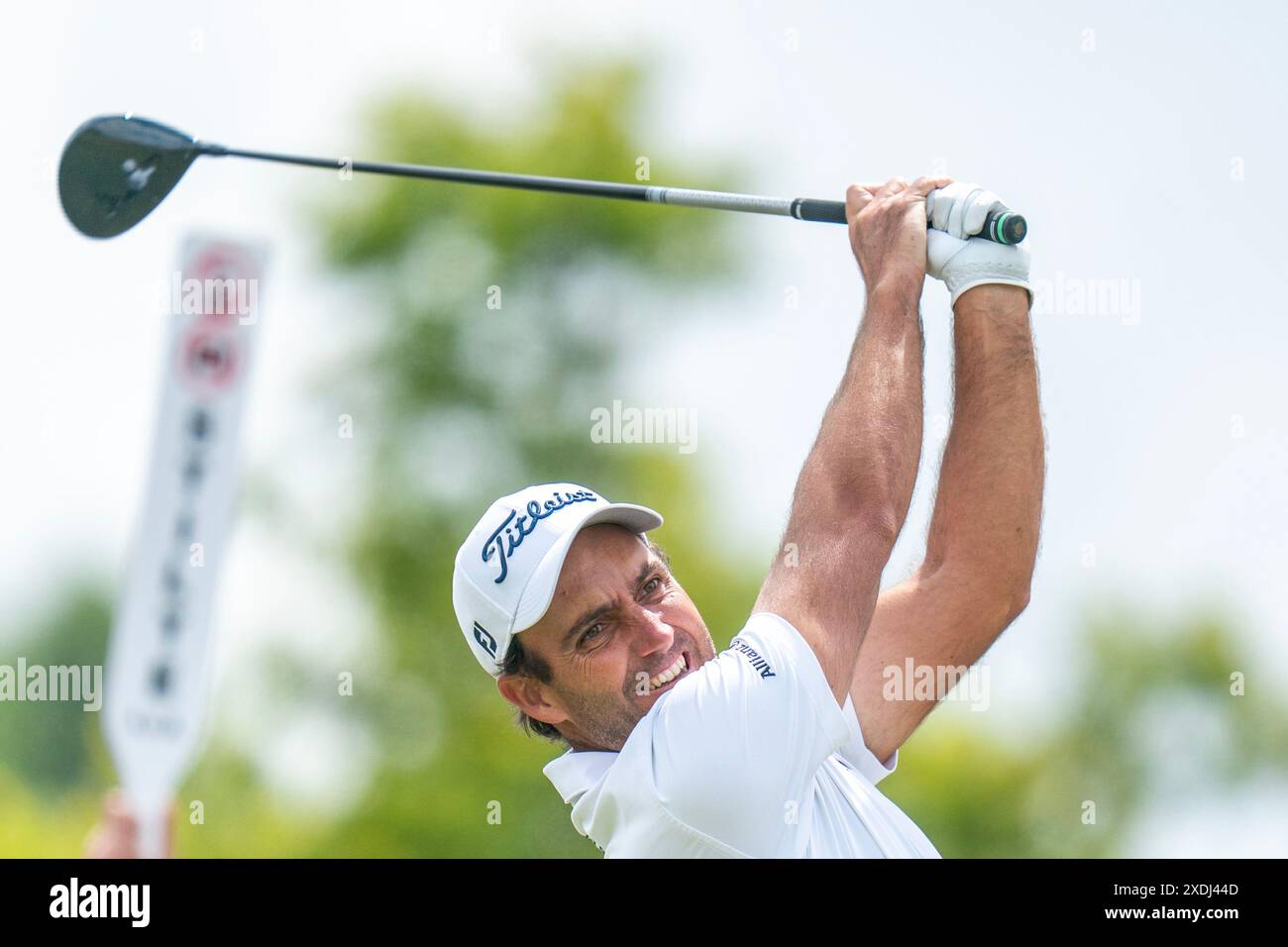 AMSTERDAM, THE NETHERLANDS - JUNE 22: Edoardo Molinari of Italy during ...