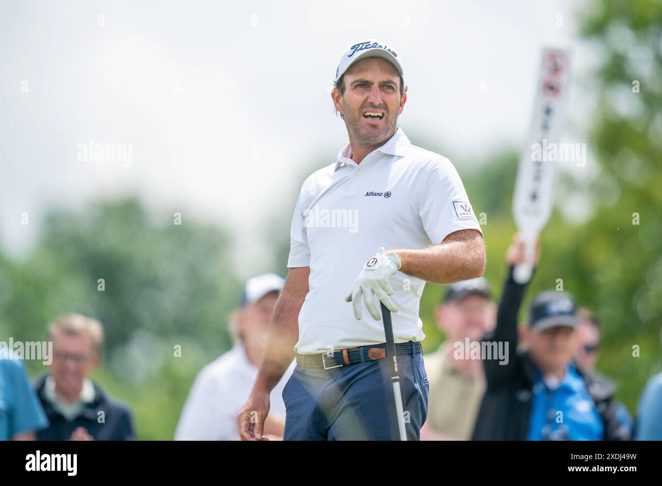 AMSTERDAM, THE NETHERLANDS - JUNE 22: Edoardo Molinari of Italy during ...