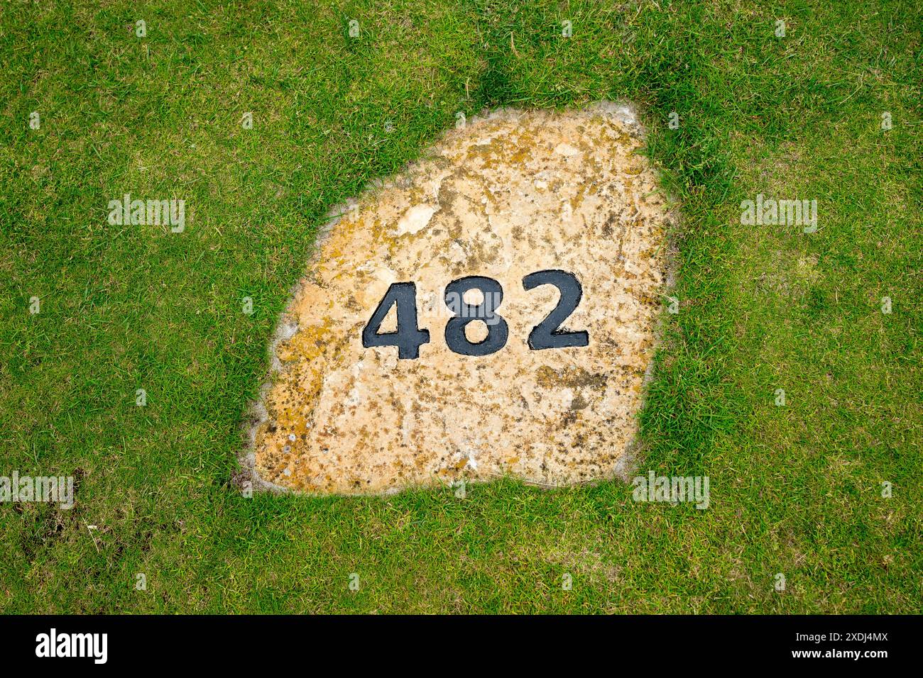 AMSTERDAM, THE NETHERLANDS - JUNE 21: 482 yards-sign during the Day 2 ...