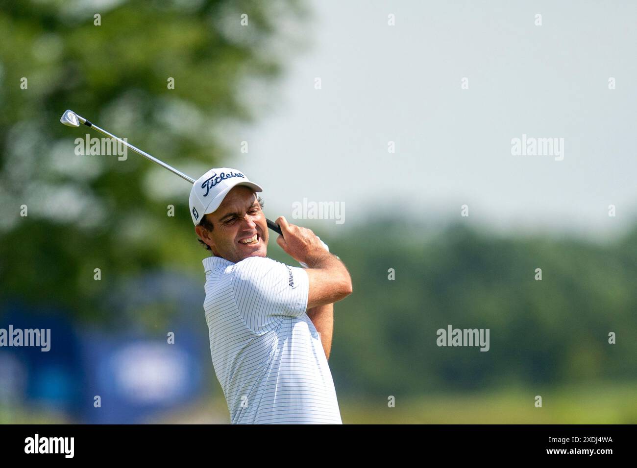 AMSTERDAM, THE NETHERLANDS - JUNE 20: Edoardo Molinari of Italy during ...