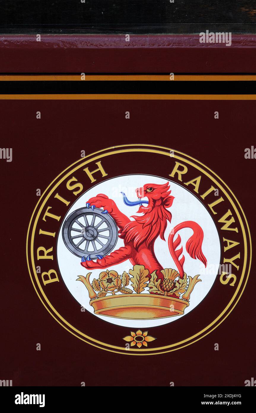 British Railways insignia on carriage Stock Photo - Alamy