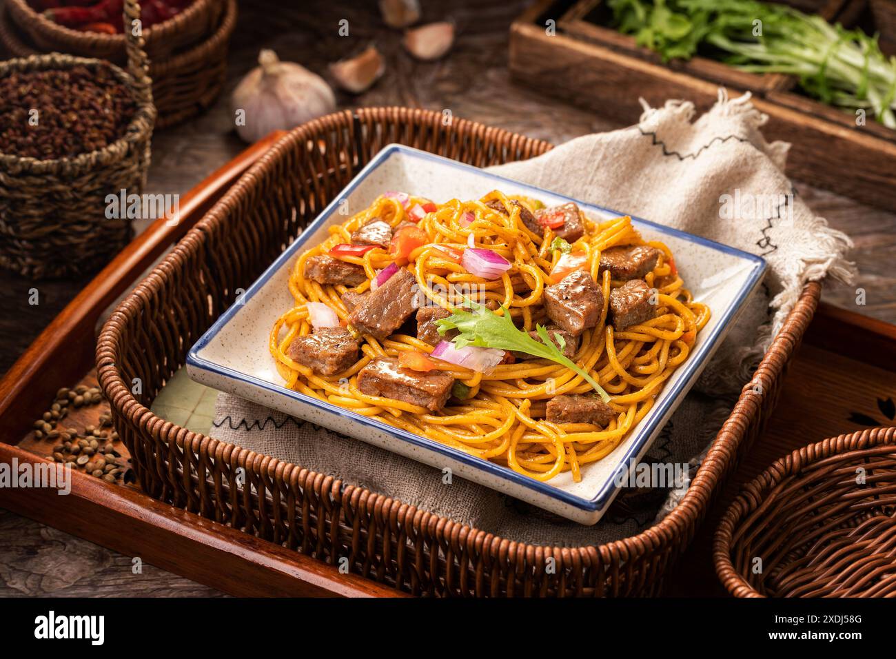 Delicious Chinese food Stock Photo - Alamy