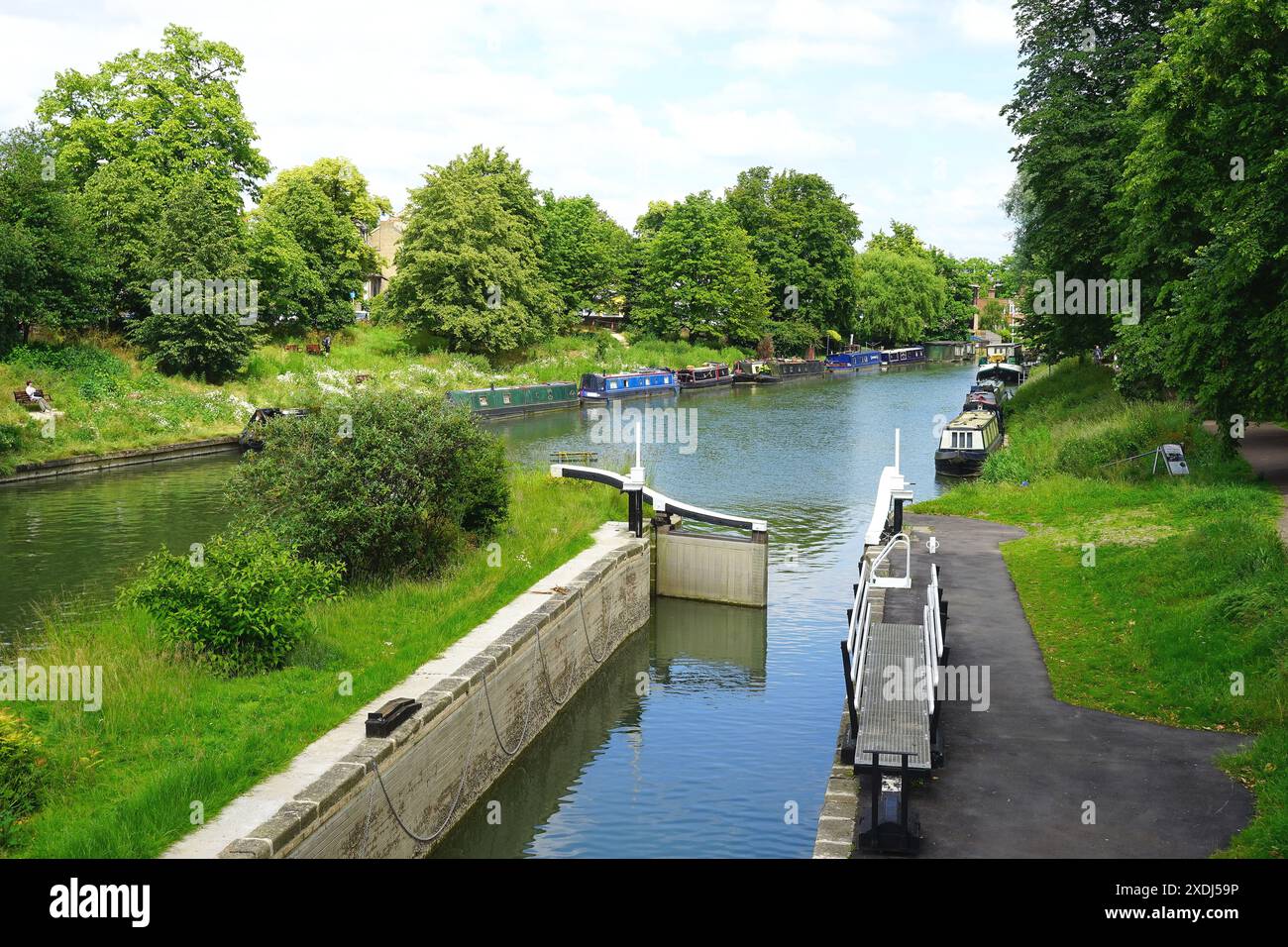 Jesus Lock at Cambridge Stock Photo - Alamy