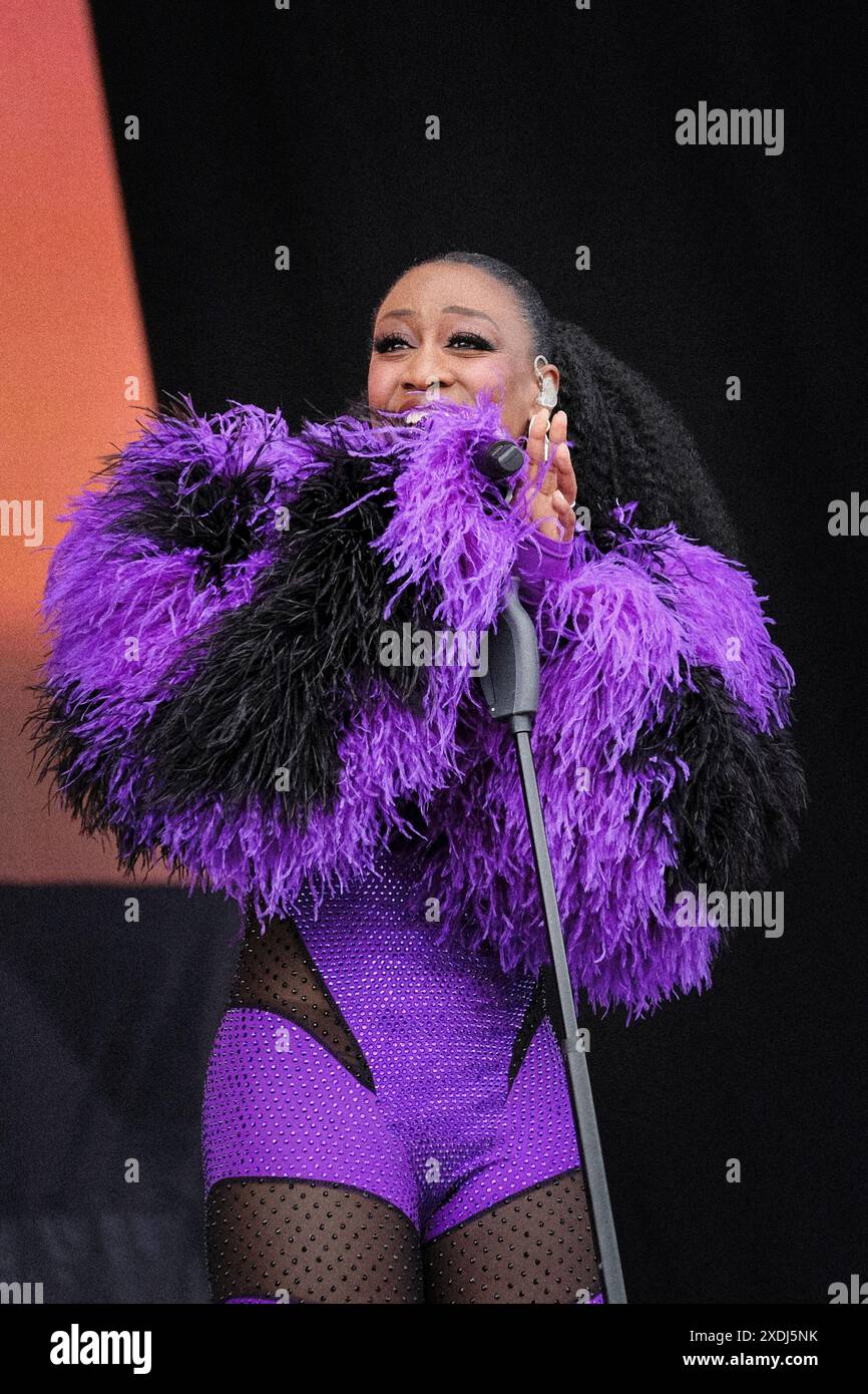 Newport, UK. 23rd June, 2024. British singer-songwriter and actor ...