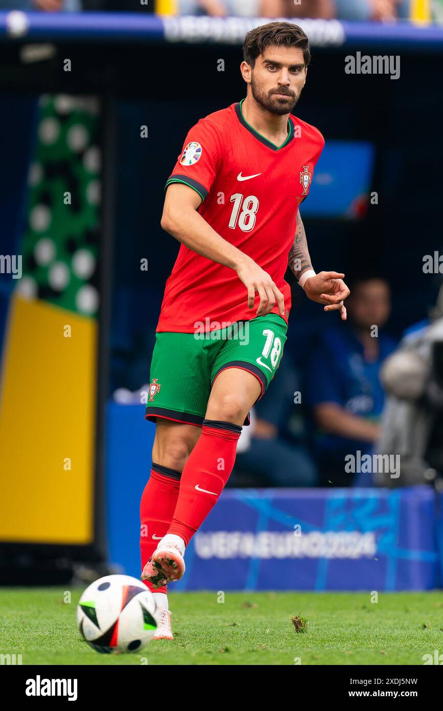 DORTMUND, GERMANY - JUNE 22: Ruben Neves of Portugal runs with the ball ...