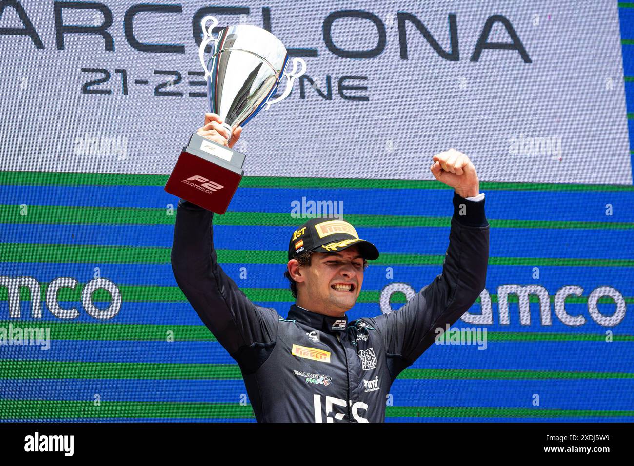 CRAWFORD Jak (usa), DAMS Lucas Oil, Dallara F2 2024, portrait, podium ...