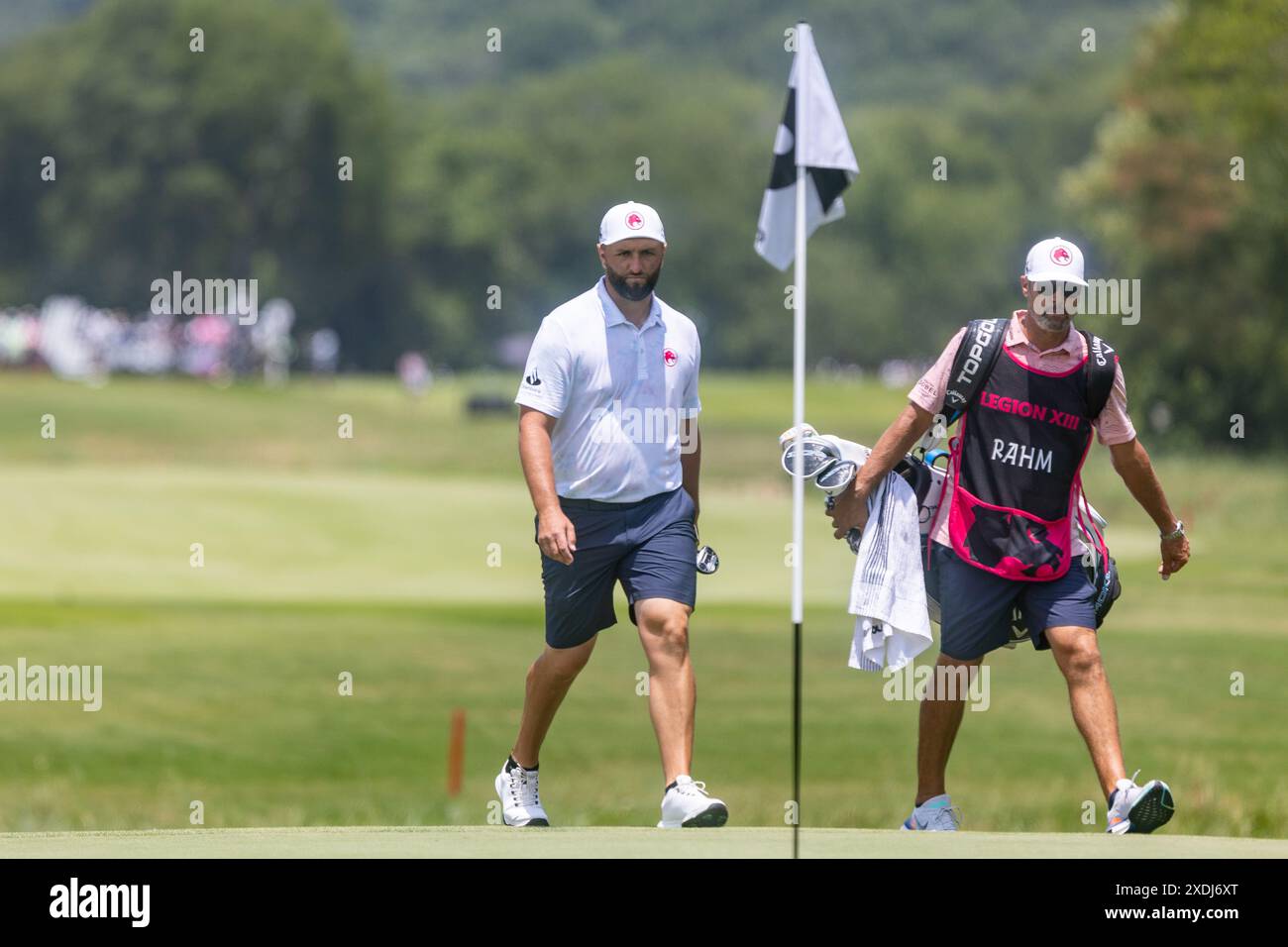 Jon Rahm during Day 2 of the LIV Golf Nashville Tournament at The Grove ...