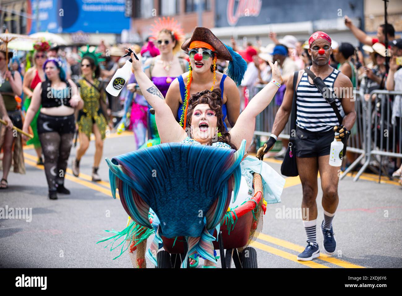 Participants of the 42nd Annual Mermaid Parade at Coney Island in New ...