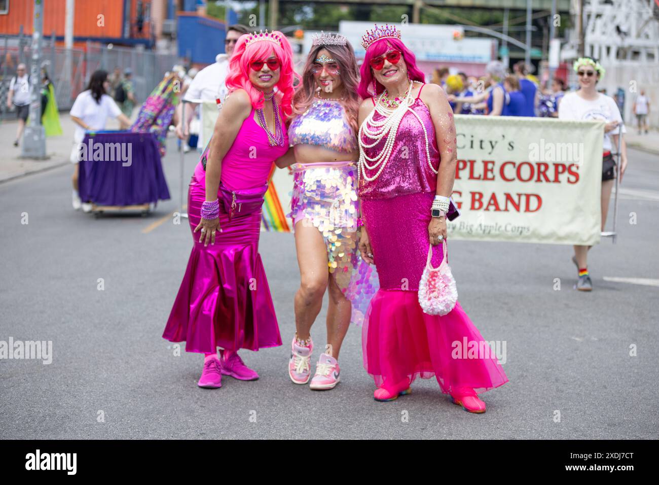 Participants of the 42nd Annual Mermaid Parade at Coney Island in New ...