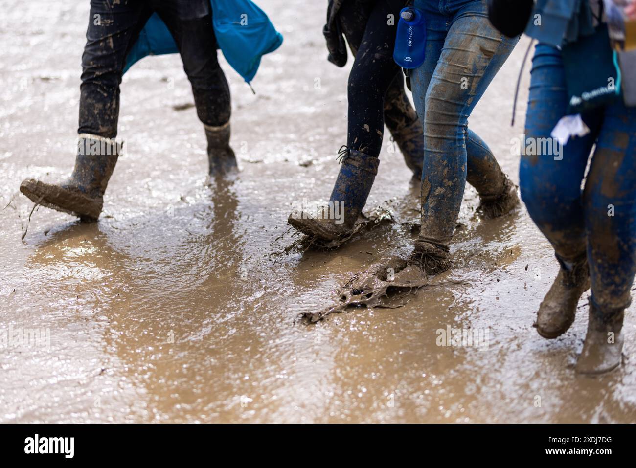 Neuhausen Ob Eck, Germany. 23rd June, 2024. Visitors walk through the ...