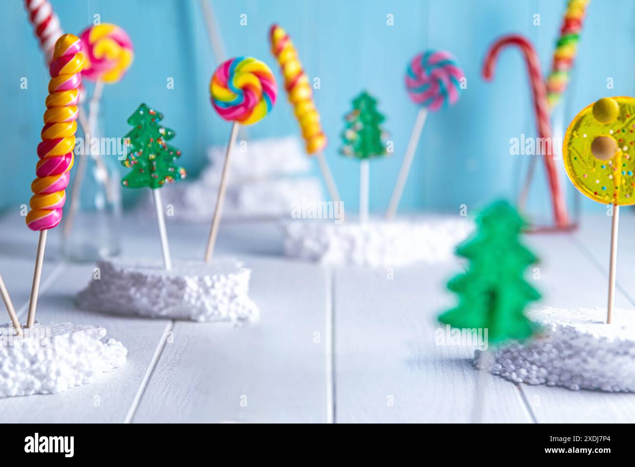 Composition of colorful lollipops. Sweetness, dessert Stock Photo - Alamy