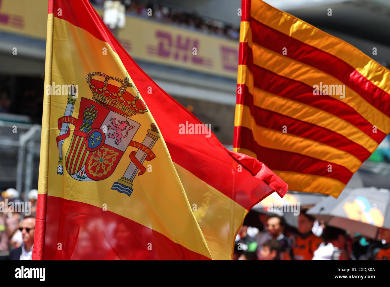 Spanish flag on the grid. Formula 1 World Championship, Rd 10, Spanish ...