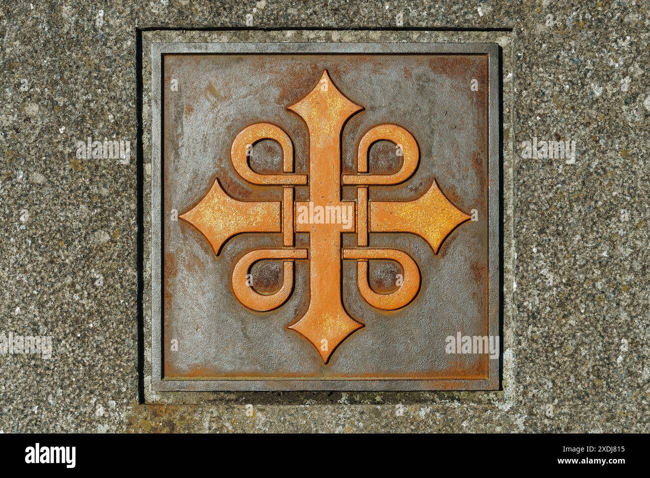 Typical waymarking on the St. Olav's Way, Gudbrandsdalsleden. The ...