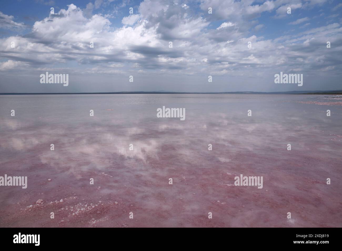 The beautiful colors of the Tuz Golu salt lake, Turkey Stock Photo - Alamy