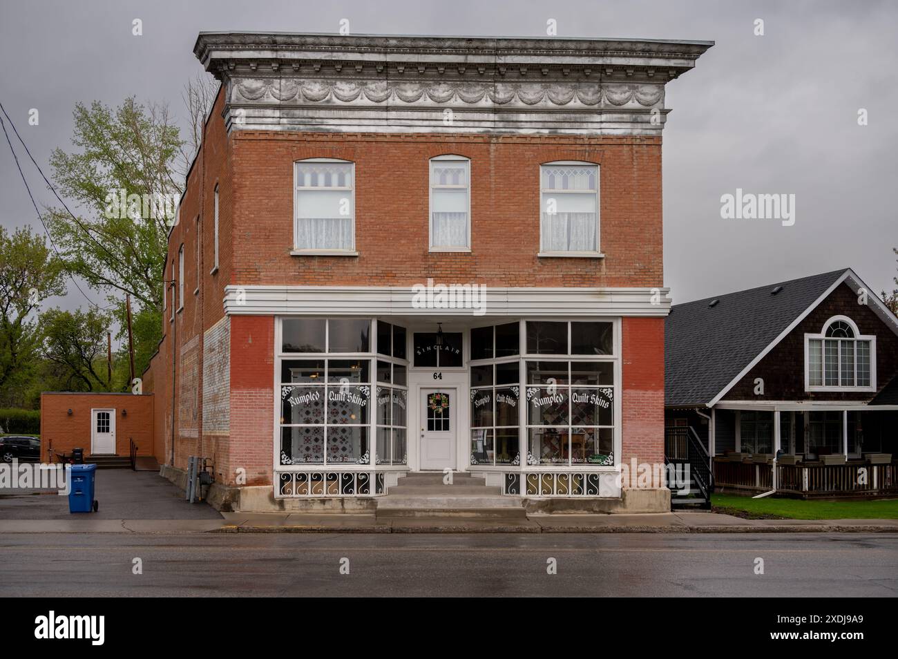Okotoks, Alberta - May 19, 2024: Exterior facade of a heritage ...