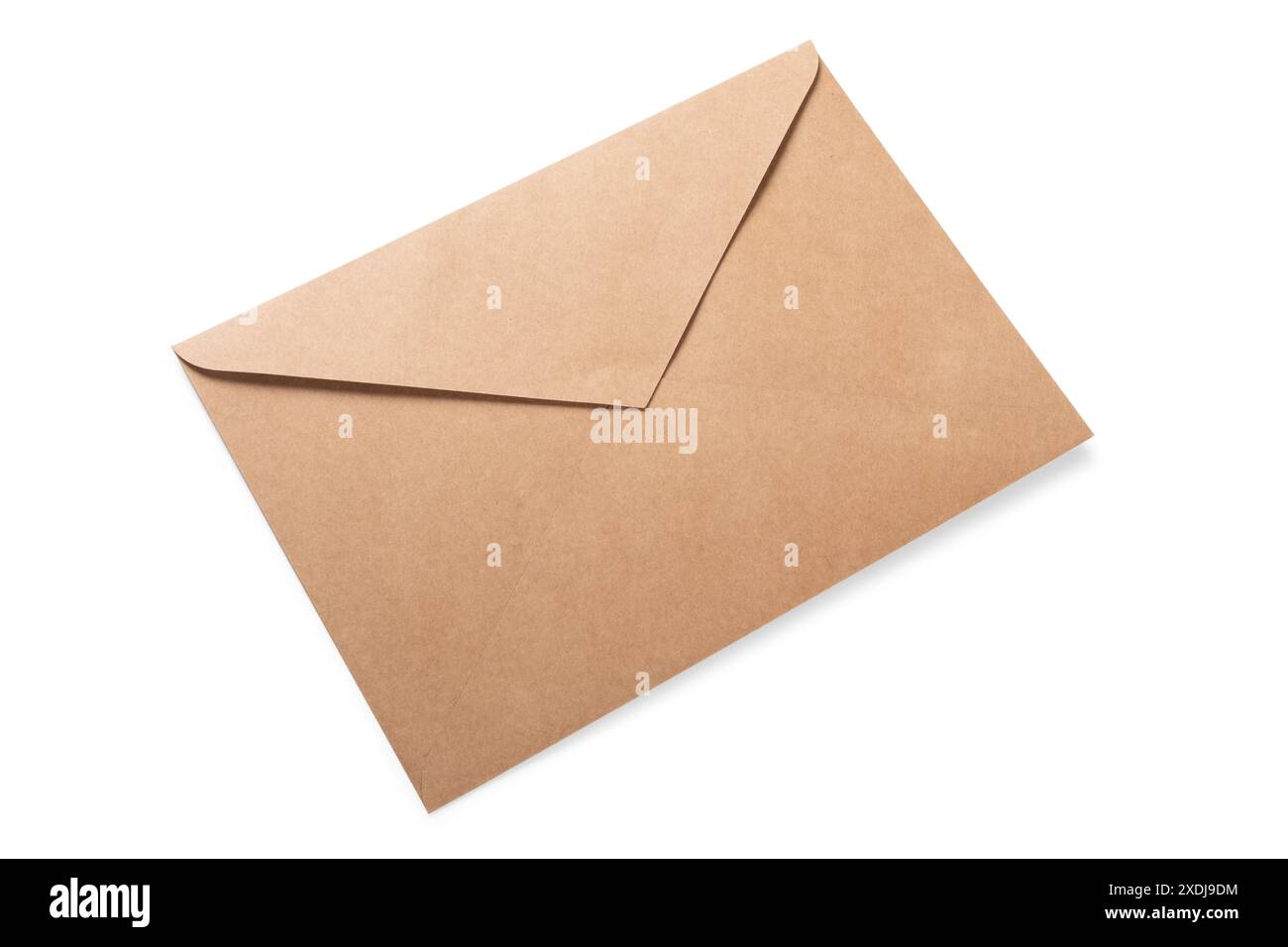 Sealed brown craft paper envelope isolated on white background Stock ...
