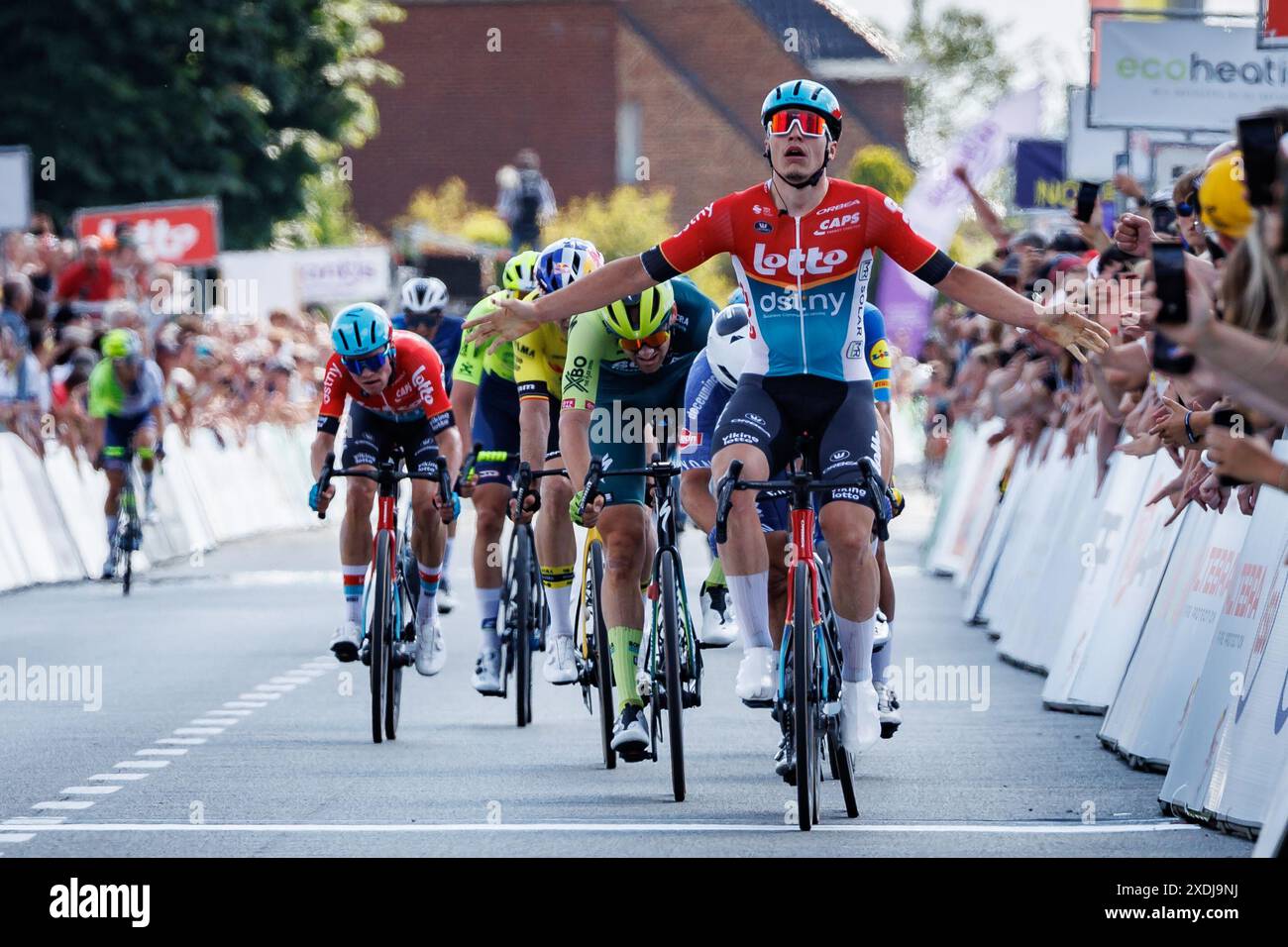 Zottegem, Belgium. 23rd June, 2024. Belgian Arnaud De Lie of Lotto ...