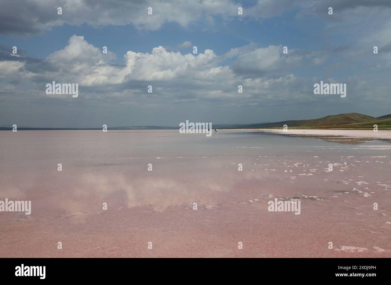 The beautiful colors of the Tuz Golu salt lake, Turkey Stock Photo - Alamy