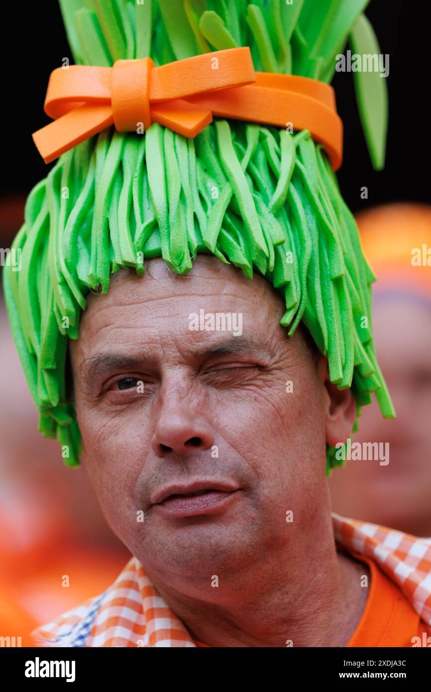 Dutch fans during UEFA Euro 2024 game between national teams of Poland ...