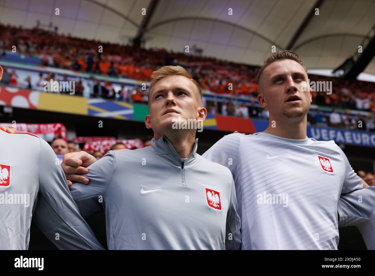 Karol Swiderski, Marcin Bulka during UEFA Euro 2024 game between ...
