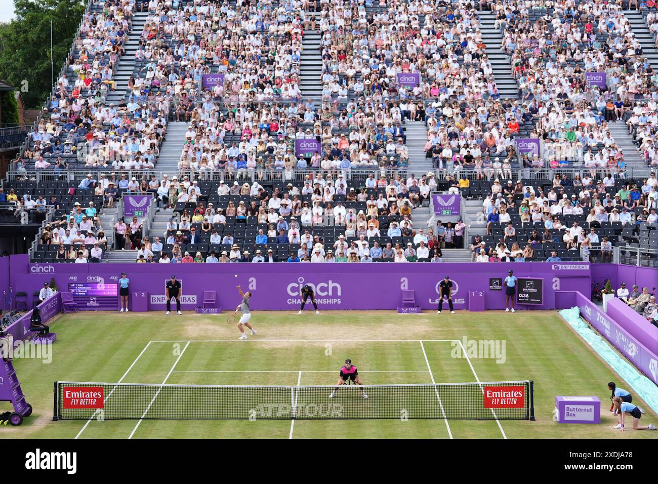 Michael Venus (right) and Neal Skupski (left) in action against Karen ...