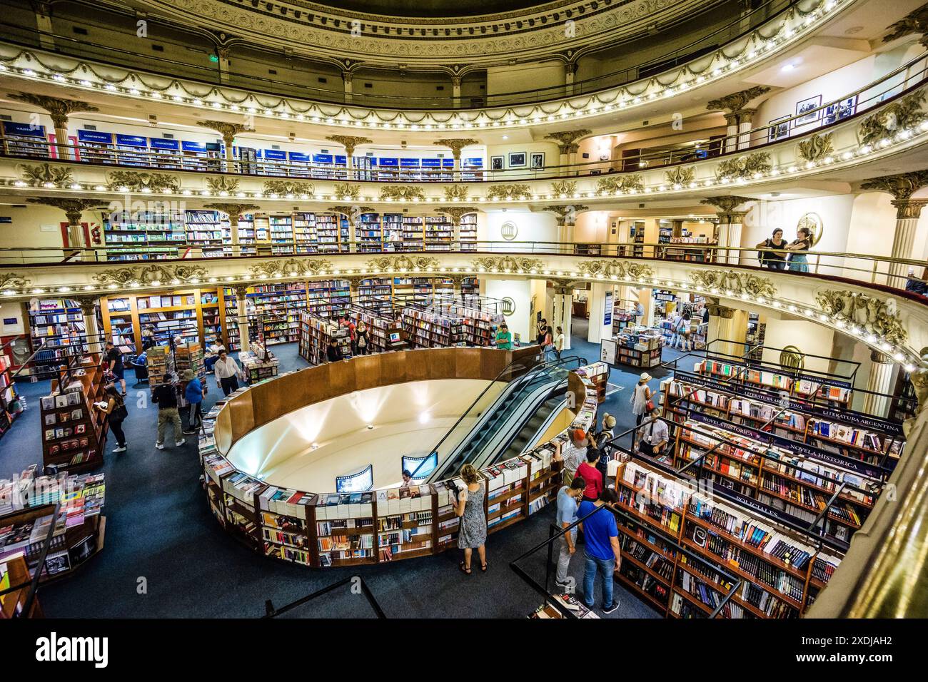El Ateneo library, former Grand Splendid theater from the beginning of ...