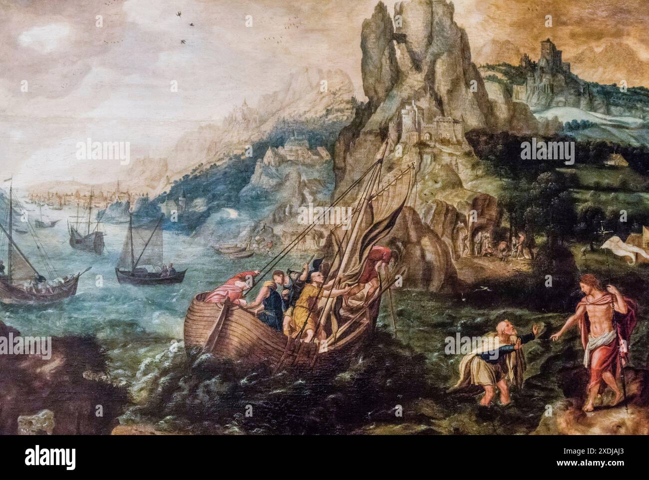 Herri Met de Bles, The last appearance of Christ to his disciples, oil ...