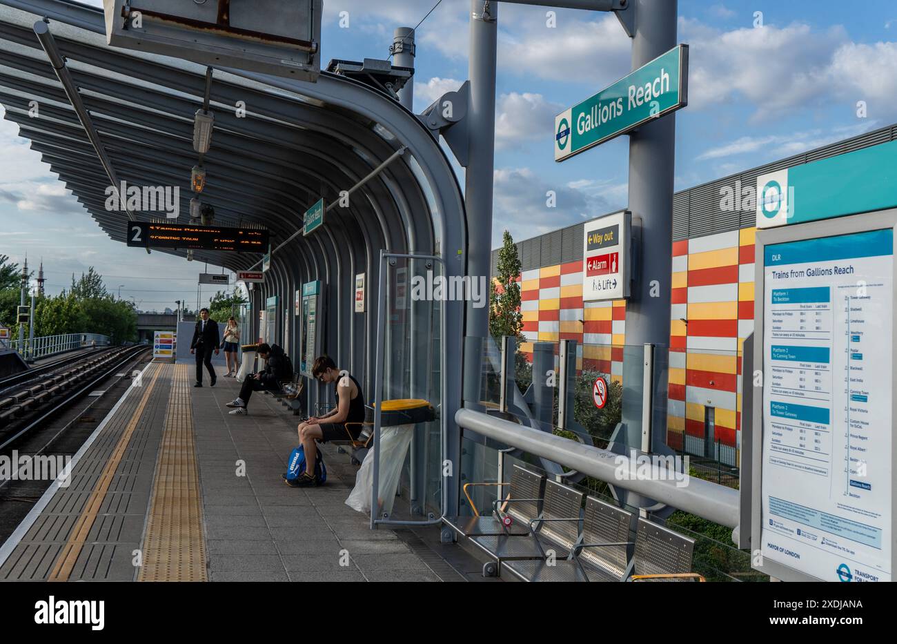 Gallions Reach Docklands Light Railway (DLR) station in Newham, east ...