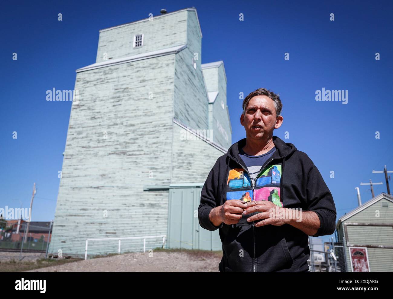 Leo Wieser, president of Nanton's Canadian Grain Elevator Discovery ...