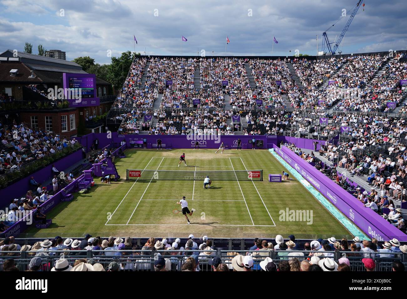 A general view of action on day nine of the cinch Championships at The ...