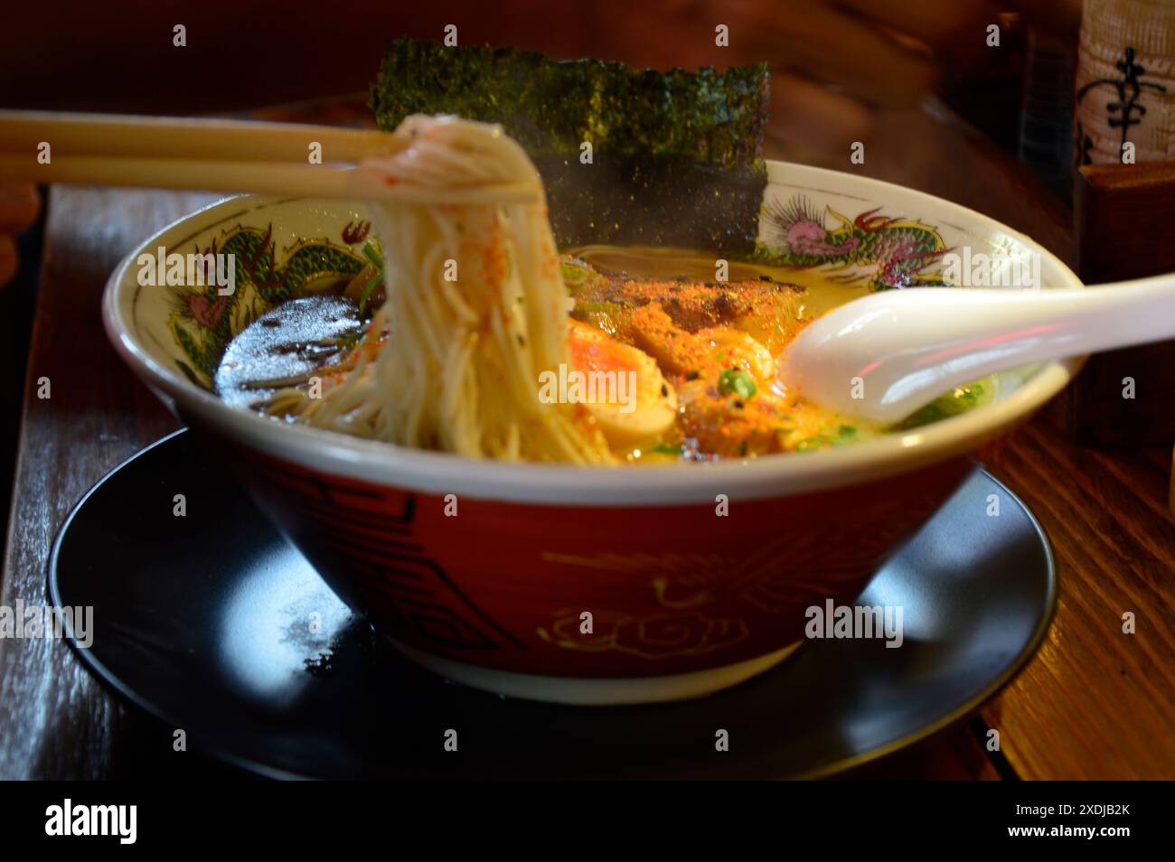 Japanese food ramen Widely known Japanese restaurant Stock Photo - Alamy