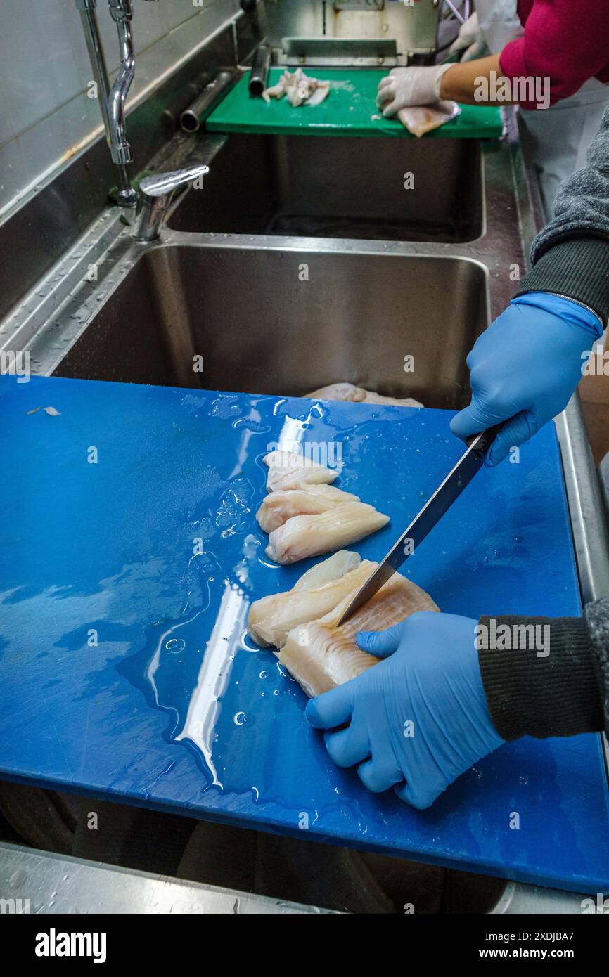 elaboration of dried fish, Formentera, Pitiusas Islands, Balearic ...