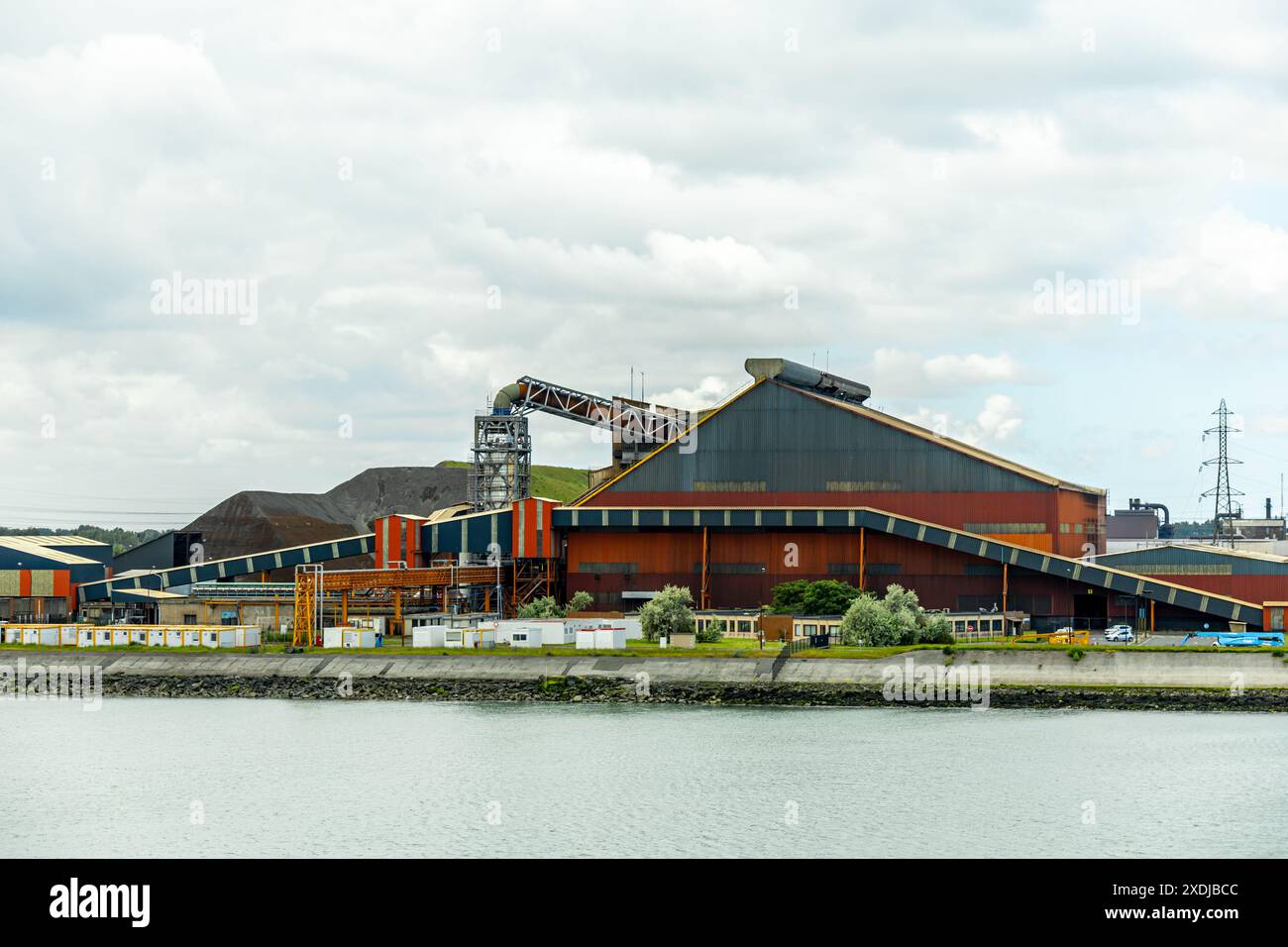 Ferry crossing across the English Channel from the French coast at ...