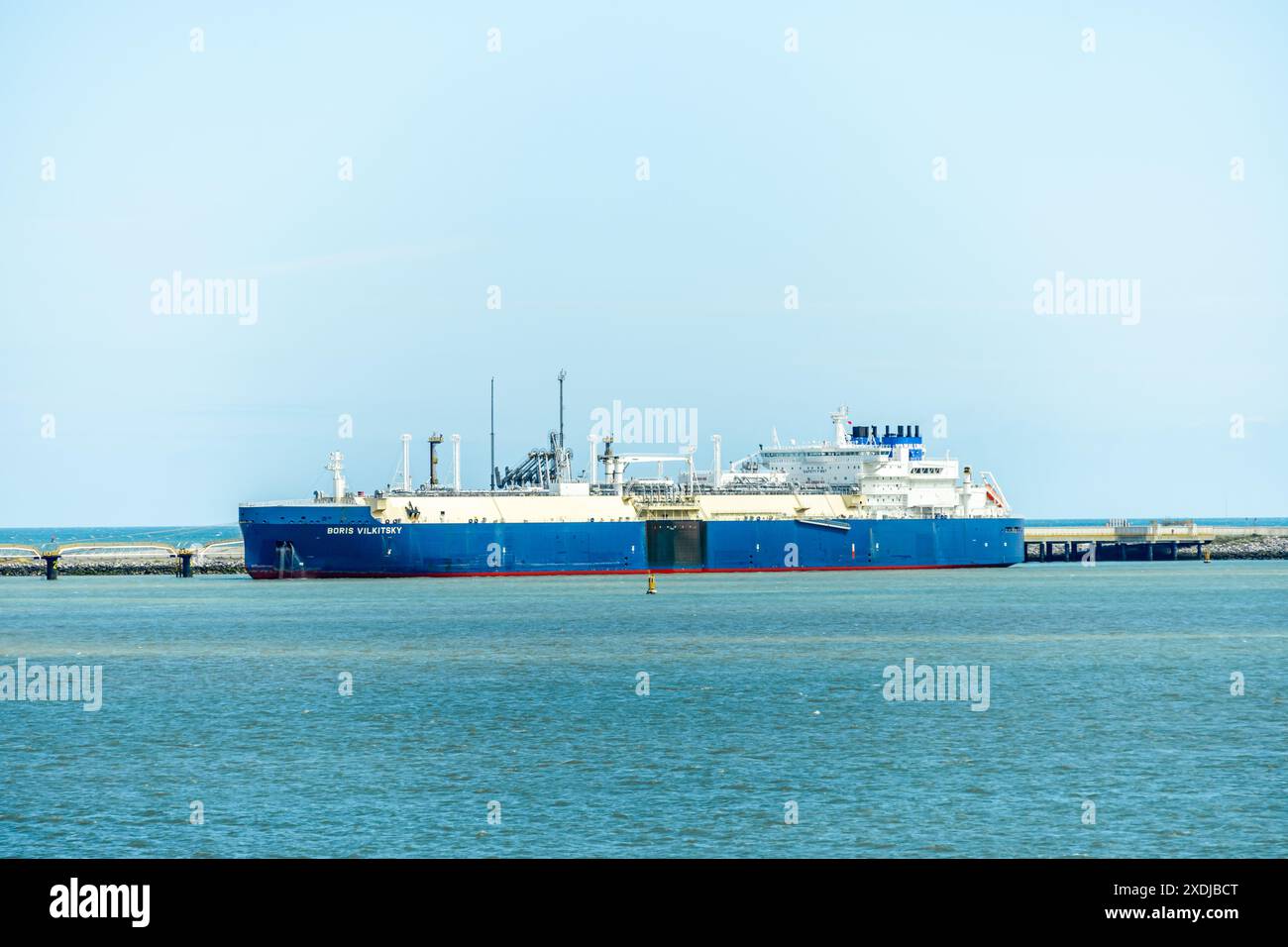 Ferry crossing across the English Channel from the French coast at ...