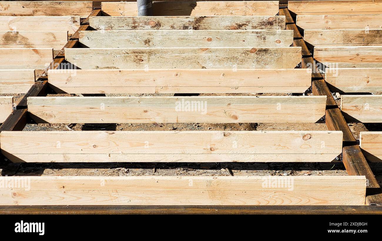 Construction of a street shopping pavilion for a store, all stages of ...