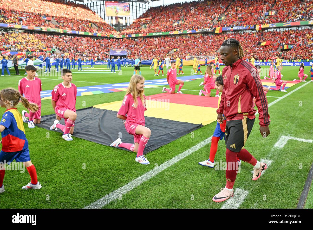 Jeremy Doku (22) of Belgium pictured during a soccer game between the ...