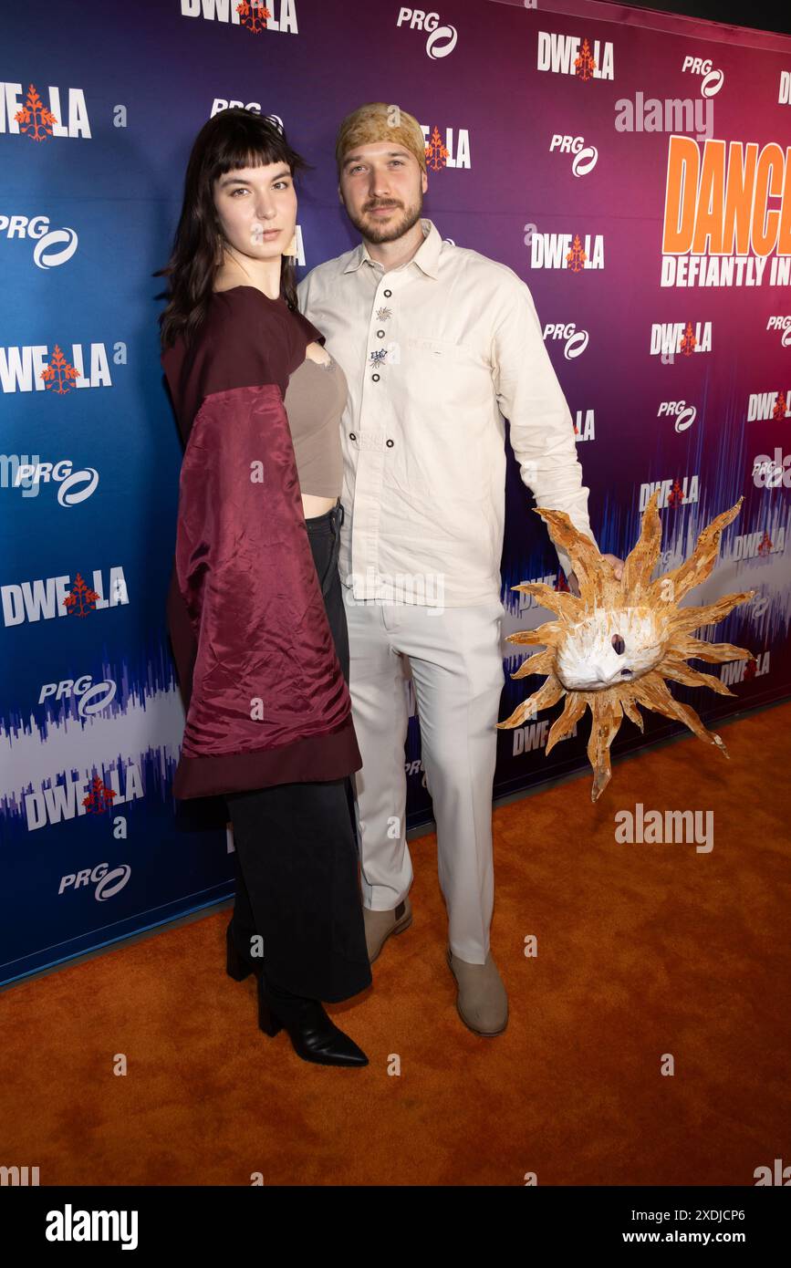Los Angeles, USA. 22nd June, 2024. Carmen Whitaker (L), Phillip Gladkov ...
