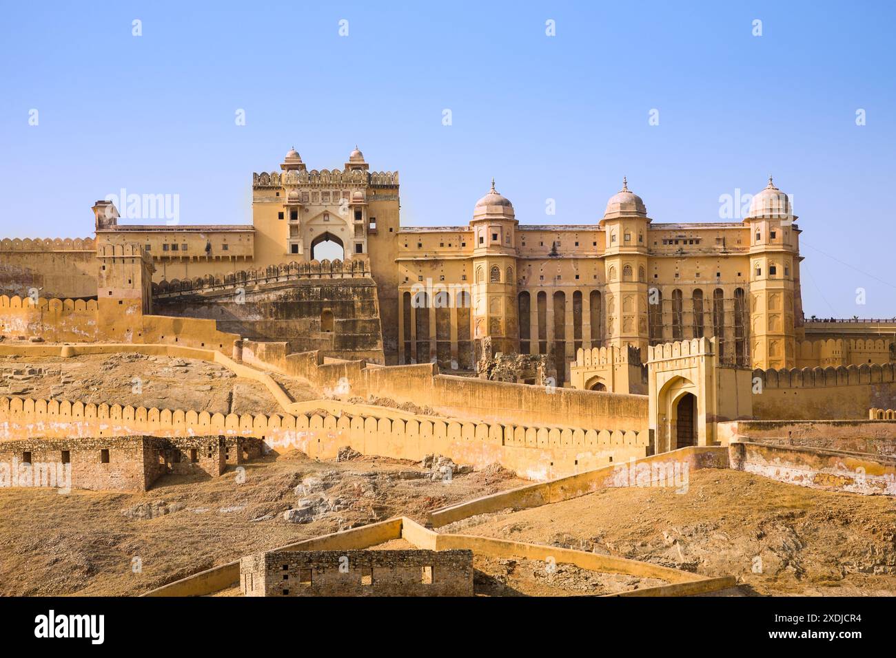 The Amber palace or fort, a famous tourist destination in the town of ...