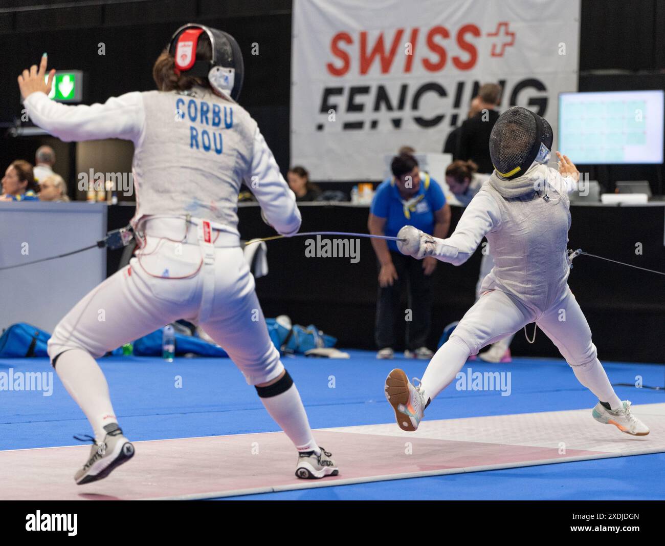 Basel Switzerland, 06/23/2024: CORBU Emilia (Roumania) against MARINO ...